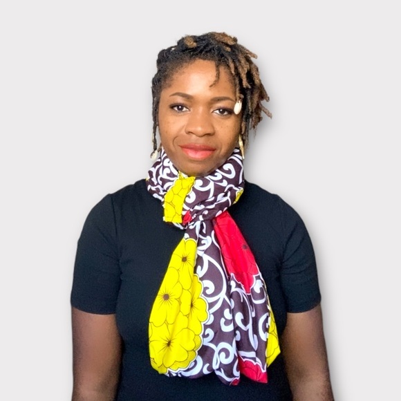 Zesty Couture | Accessories | African Print Infinity Scarf And Head ...